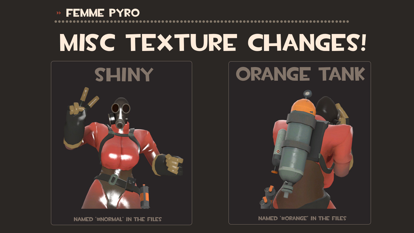 Femme Pyro Renovation REVAMP EXTRAS Work In Progress for Team Fortress ...