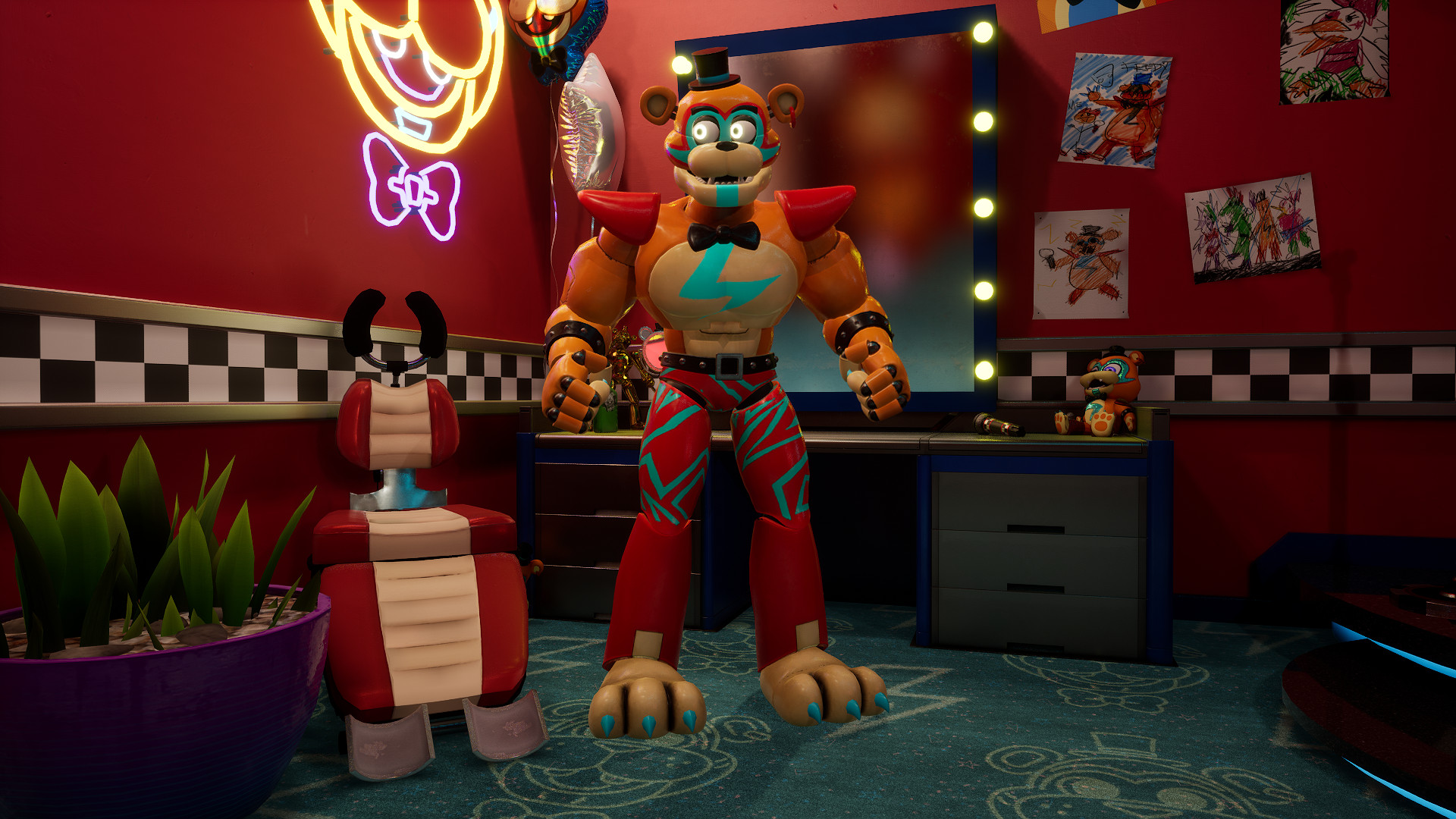 Chad Freddy Fazbear and Montgomery Gator Work In Progress for Five ...