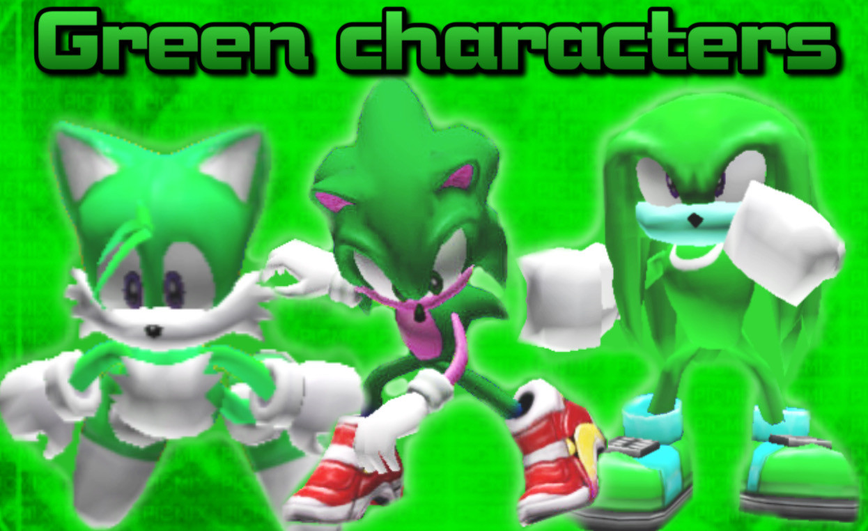 Green Characters Work In Progress for Sonic Adventure 2 | SA2 Works In ...