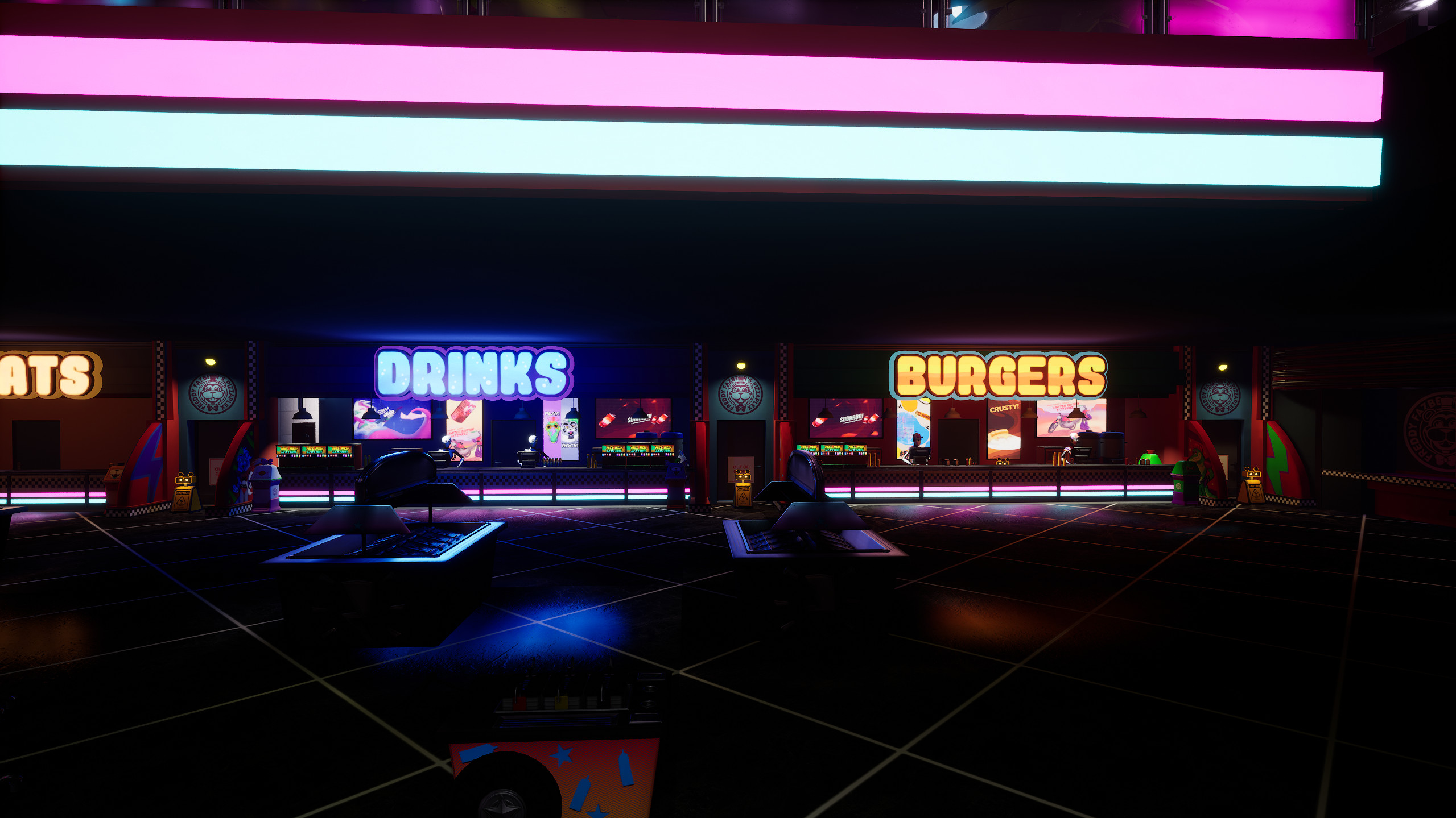Food Court Restoration Work In Progress for Five Nights at Freddy's ...
