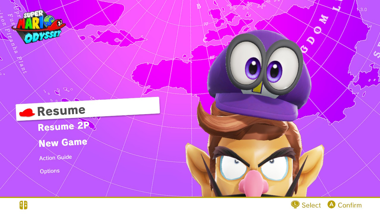 Another Waluigi Odyssey Work In Progress for Super Mario Odyssey | SMO ...