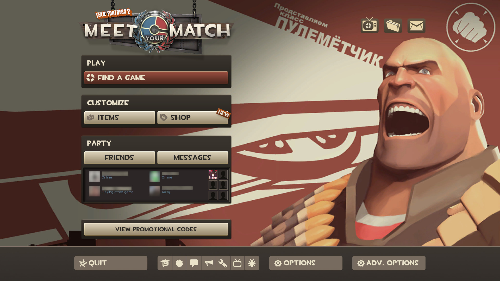 Main Menu Find