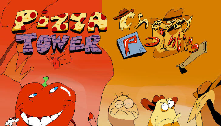 Pizza Tower: Cheesy Painting Work In Progress for Pizza Tower | PT ...
