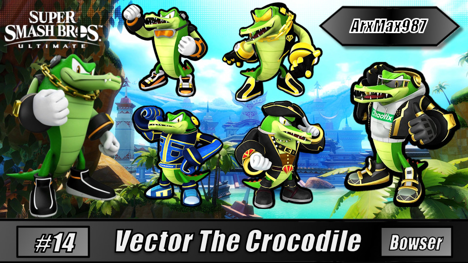Vector The Crocodile Work In Progress for Super Smash Bros. Ultimate ...