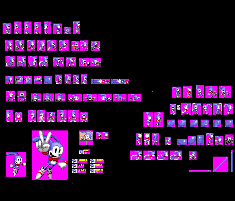Feels The Rabbit! Work In Progress for Sonic the Hedgehog Forever | S1F ...