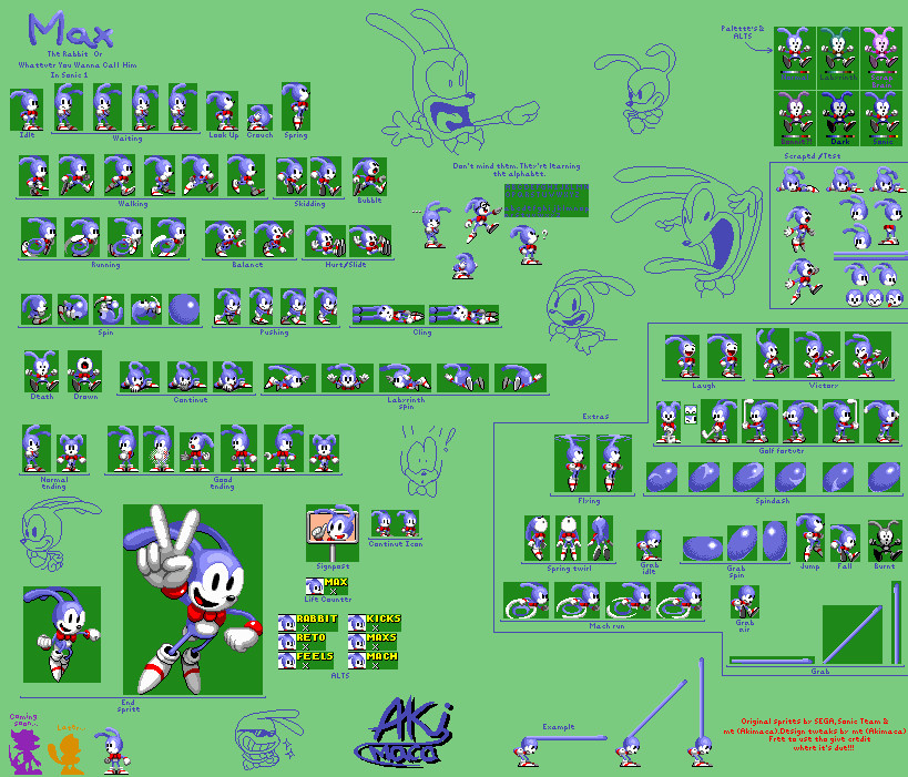 Feels The Rabbit! Work In Progress for Sonic the Hedgehog Forever | S1F ...