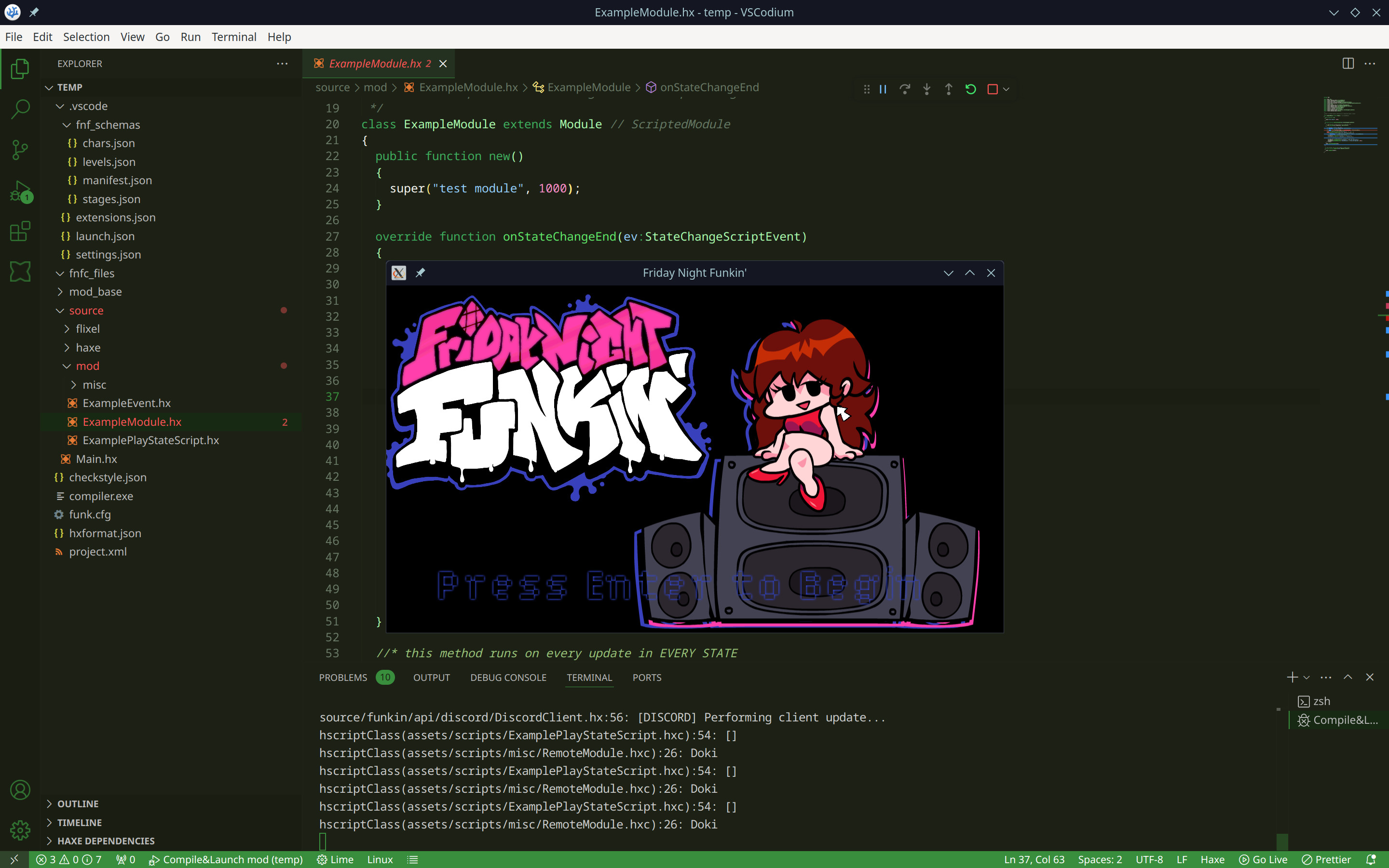 Funkin Compiler Work In Progress for Friday Night Funkin' | FNF Works In Progress