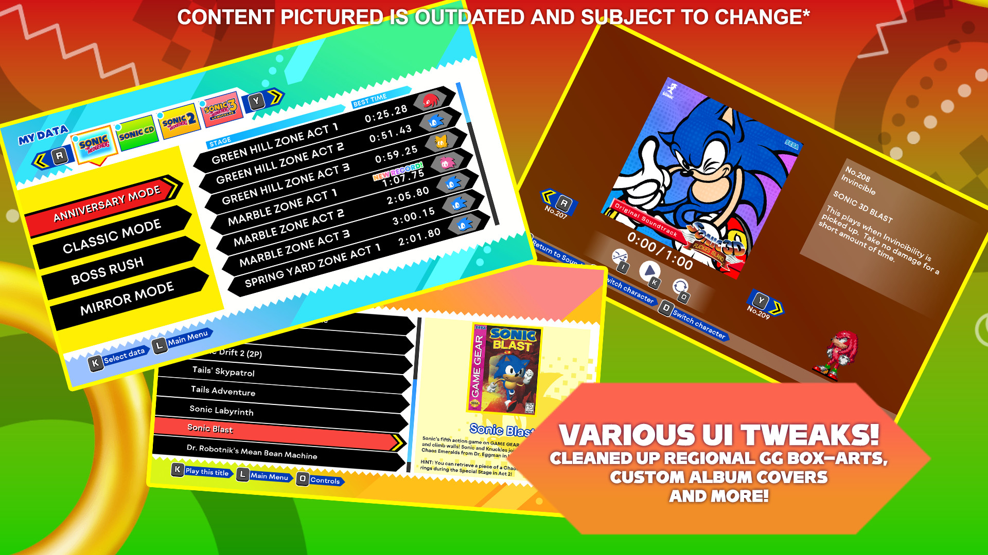 (WIP Page) Sonic Origins Museum Plus Work In Progress for Sonic Origins ...