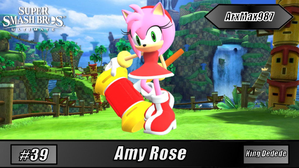 Amy Rose Work In Progress for Super Smash Bros. Ultimate | SSBU Works ...