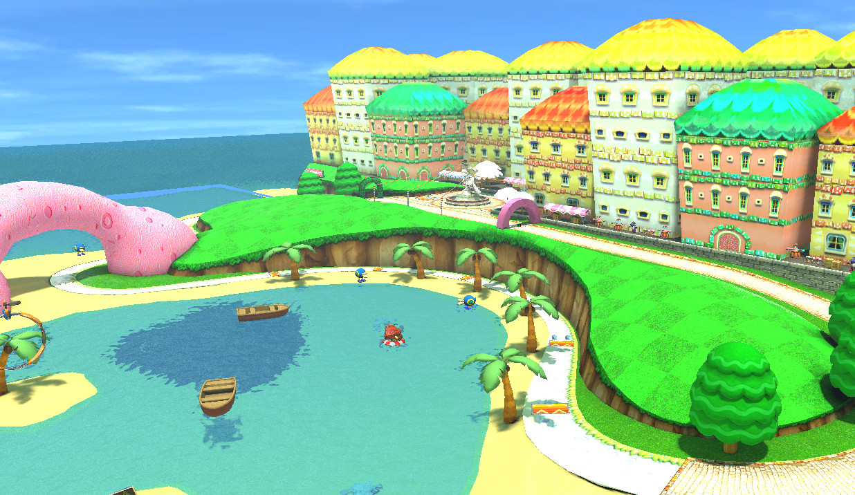 GCN Peach Beach [WIP Custom Track] Work In Progress for Mario Kart 8 ...