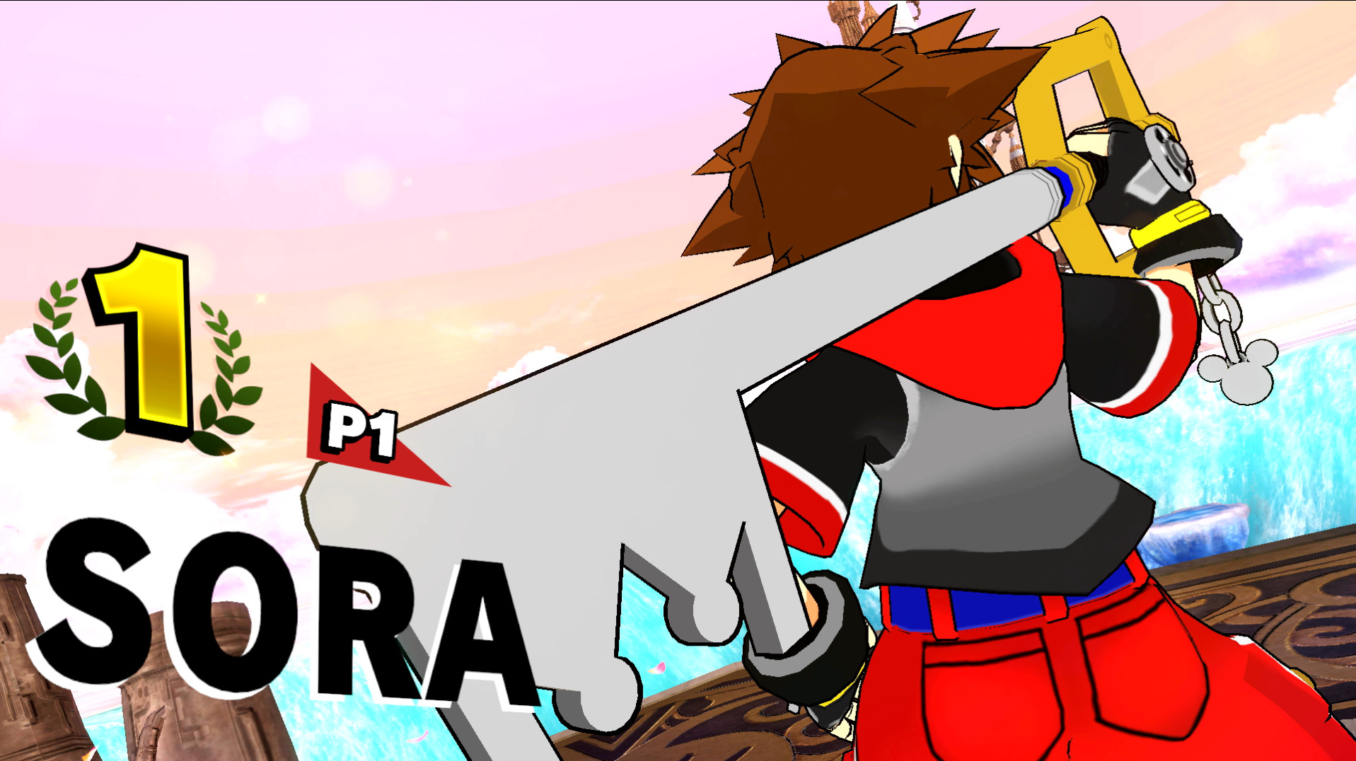 Cel Shaded Sora Work In Progress for Super Smash Bros. Ultimate | SSBU ...