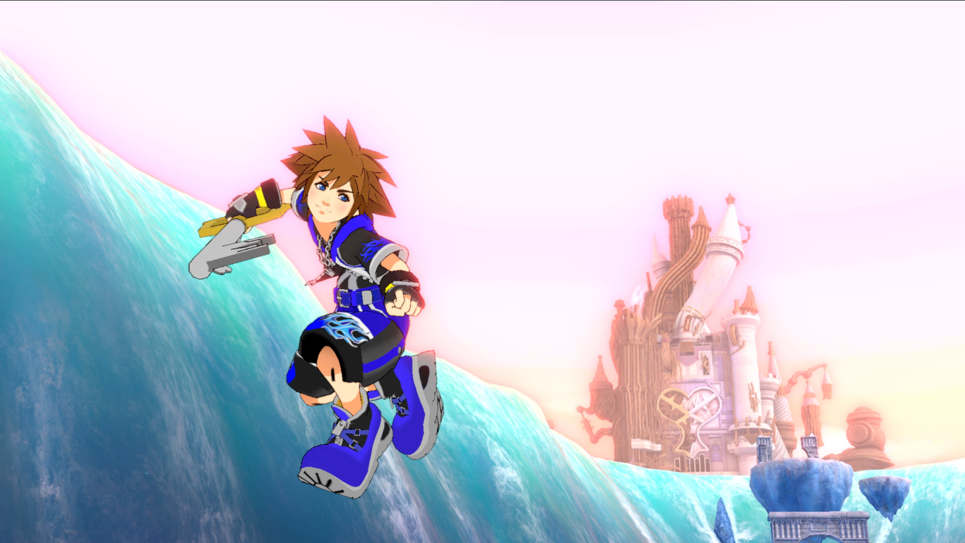 Cel Shaded Sora Work In Progress for Super Smash Bros. Ultimate | SSBU ...