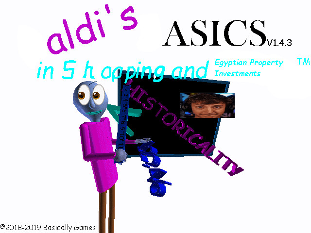 Aldi's Ascis in Shopping and E.P.I Work In Progress for Baldi's Basics ...