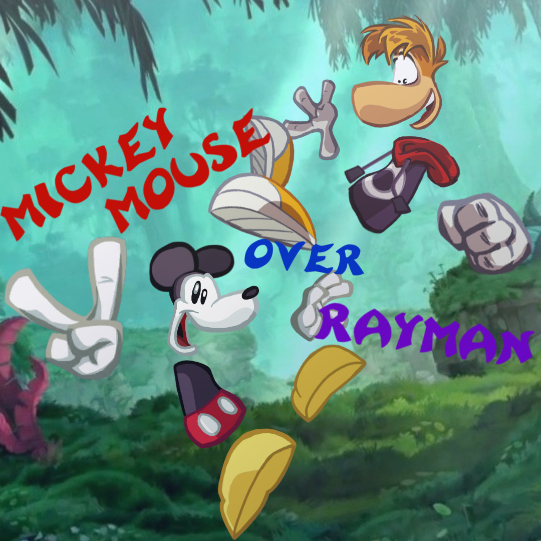 Mickey Mouse over Rayman Work In Progress for Rayman Origins | RO Works ...