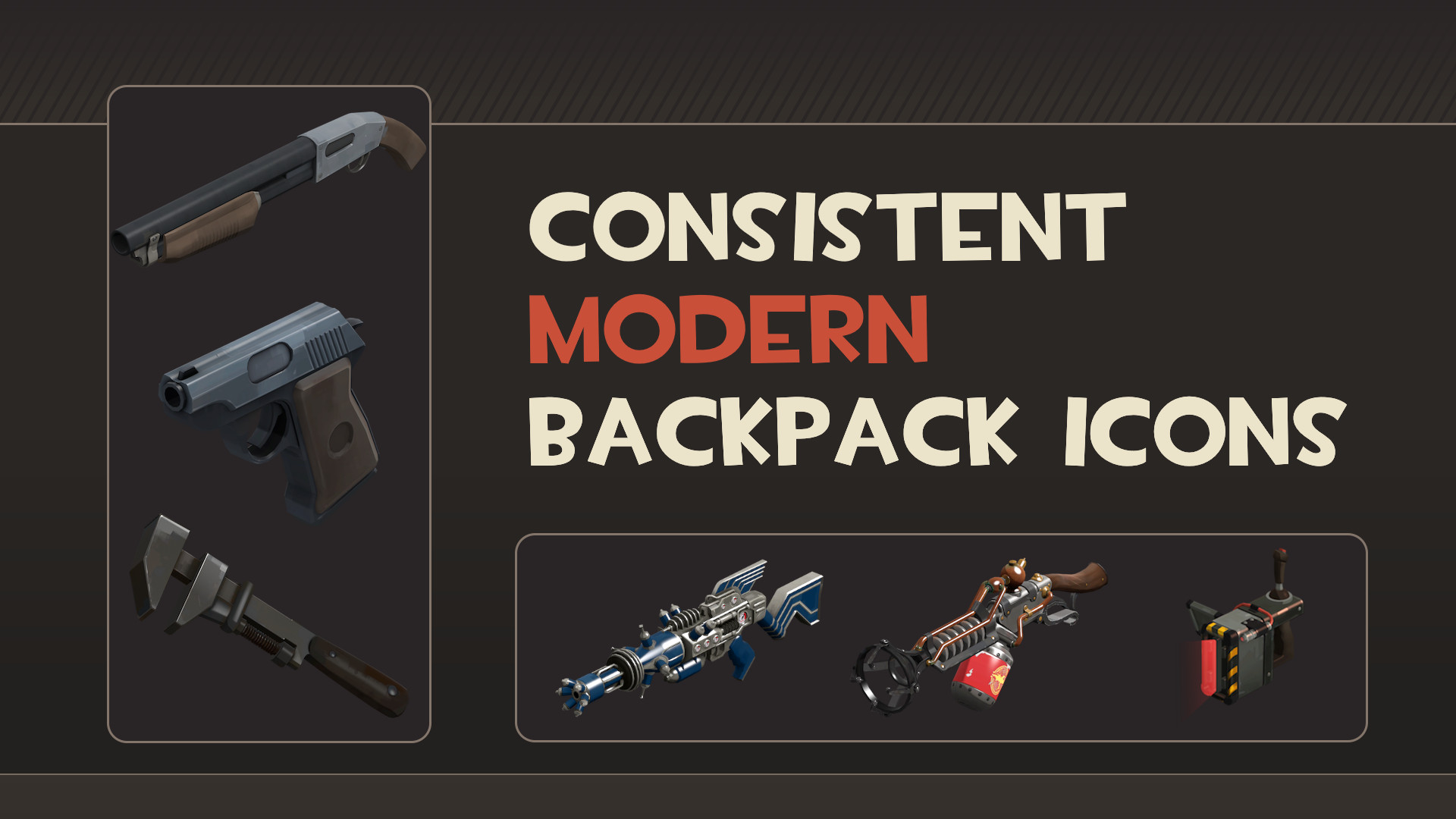 FreakinGroovy's Modern Icons Work In Progress for Team Fortress 2 | TF2 ...