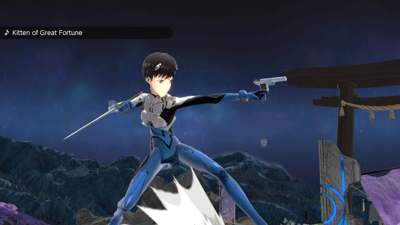 Ikari Shinji over Joker Work In Progress for Super Smash Bros. Ultimate ...