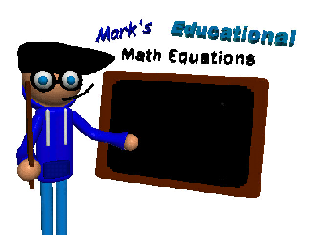 Mark's Educational Math Equations Work In Progress for Baldi's Basics ...