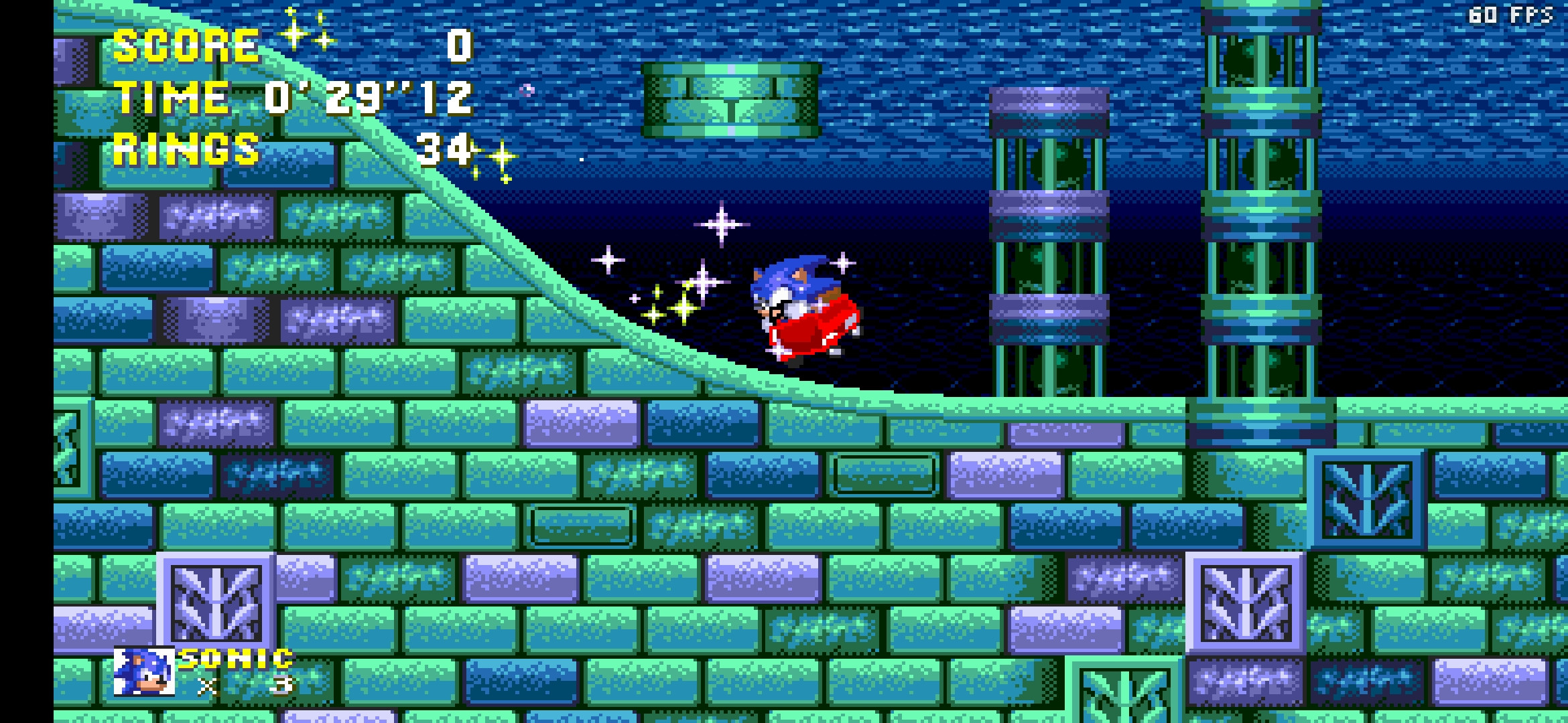 Sonic in a "shopping cart" Work In Progress for Sonic 3 A.I.R. | S3AIR Works In Progress