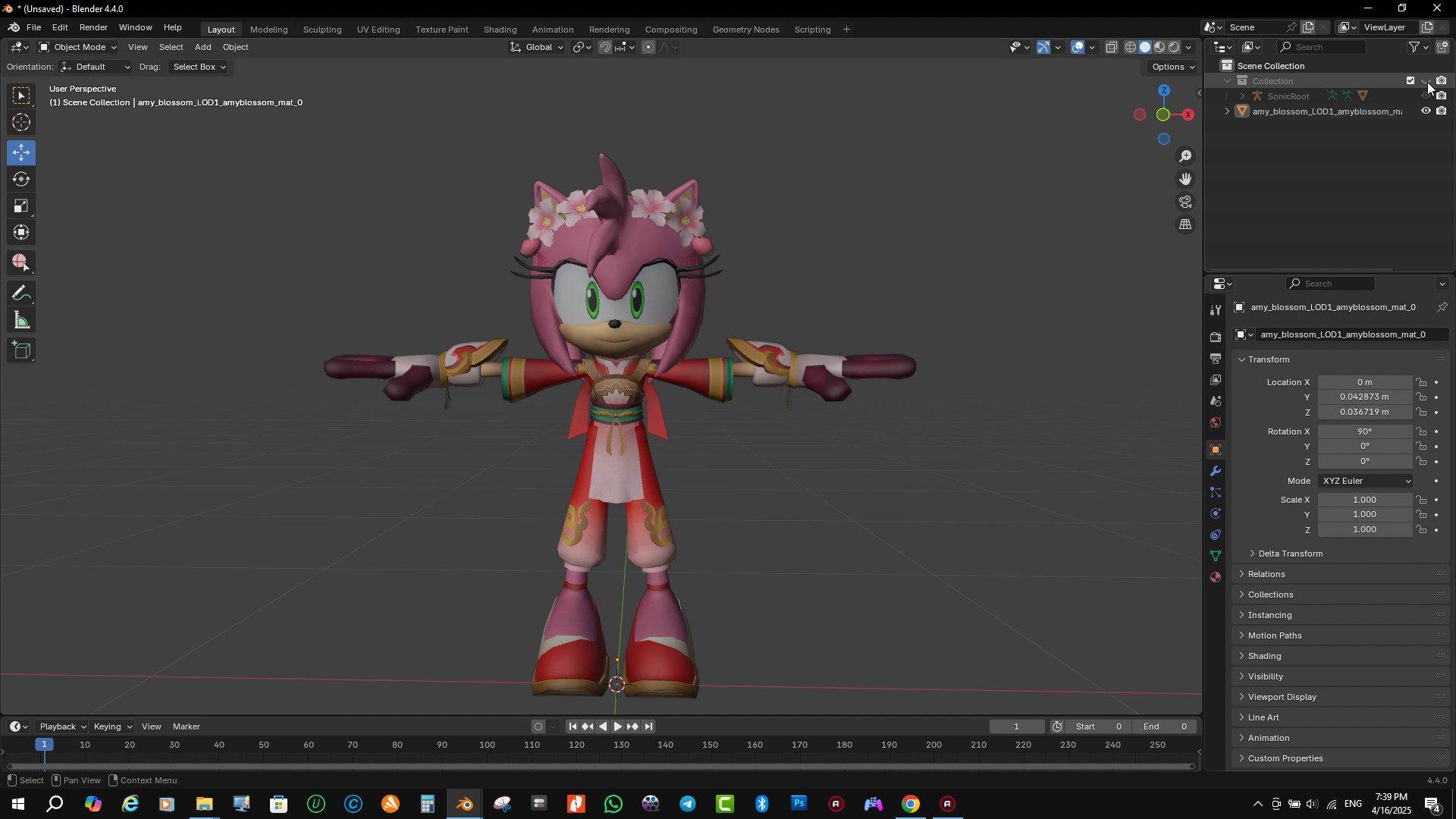 Blossom Amy Work In Progress for Unleashed Recompiled | UR Works In ...