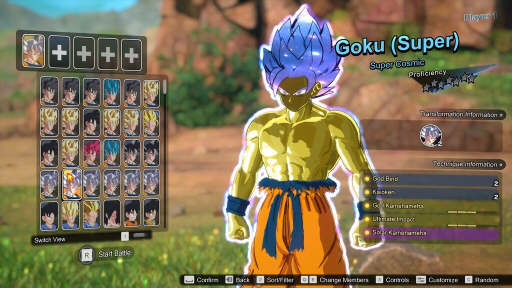 Goku Cosmic Work In Progress for Dragon Ball: Sparking! ZERO | DBSZ ...