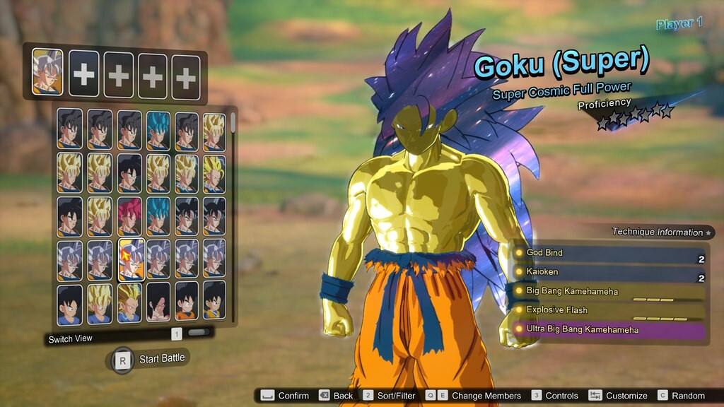 Goku Cosmic Work In Progress for Dragon Ball: Sparking! ZERO | DBSZ ...