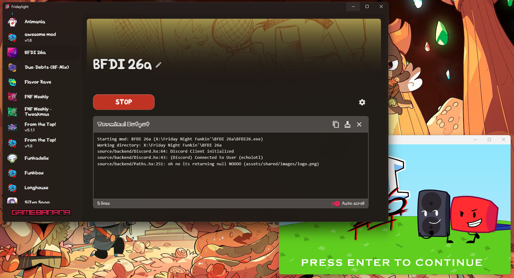 Fridaylight (Mod Manager) Work In Progress for Friday Night Funkin ...