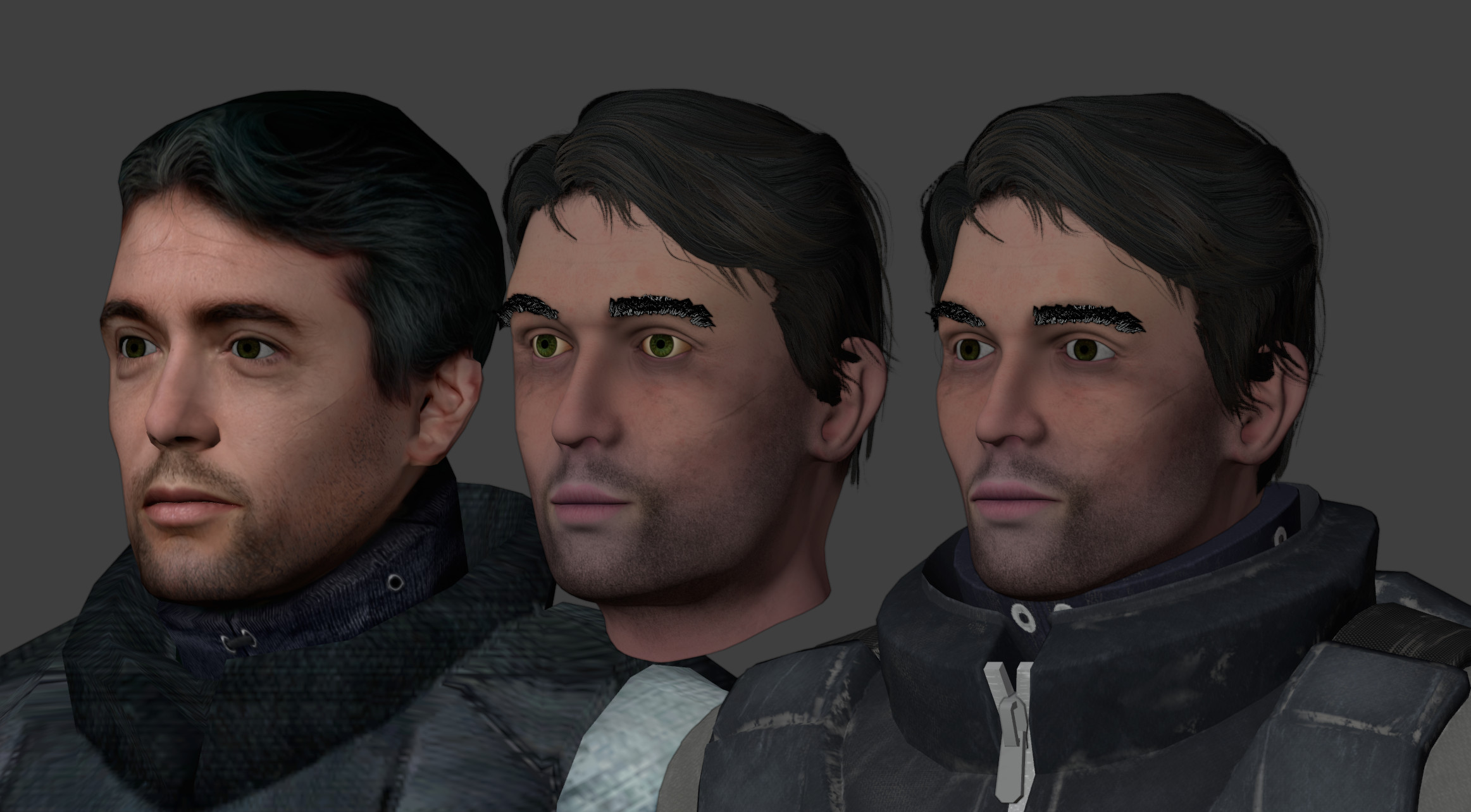 Accurate HL:A Cast Work In Progress for Half-Life 2 | HL2 Works In Progress