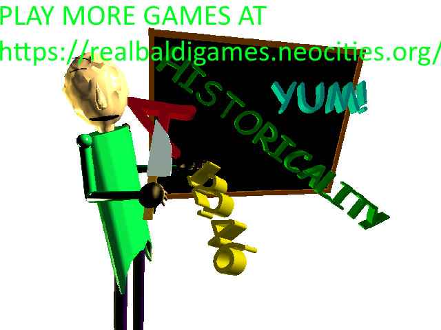 CRACKHOUSE Work In Progress for Baldi's Basics | Baldi Works In Progress