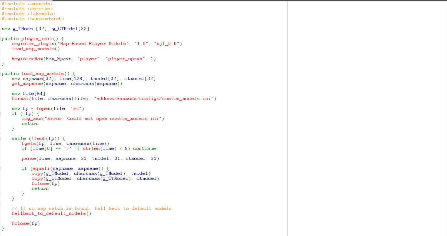 [WIP] Map-Based Player Models (AMX Mod X Plugin) Work In Progress for ...