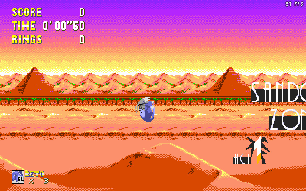 Improved sky for Sandopolis act 1 & 2 Work In Progress for Sonic 3 A.I ...
