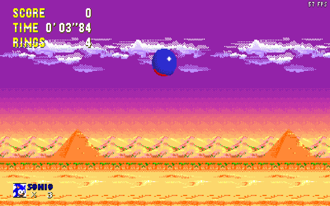 Improved sky for Sandopolis act 1 & 2 Work In Progress for Sonic 3 A.I ...