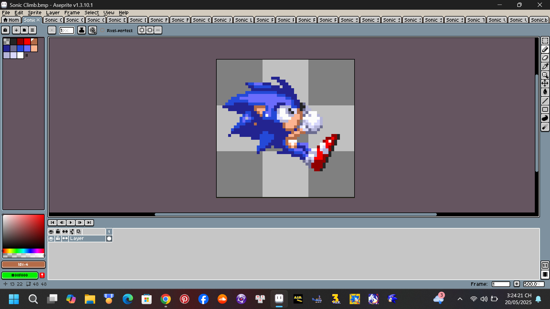 Sawnic Style Sonic Work In Progress for Sonic 3 A.I.R. | S3AIR Works In ...