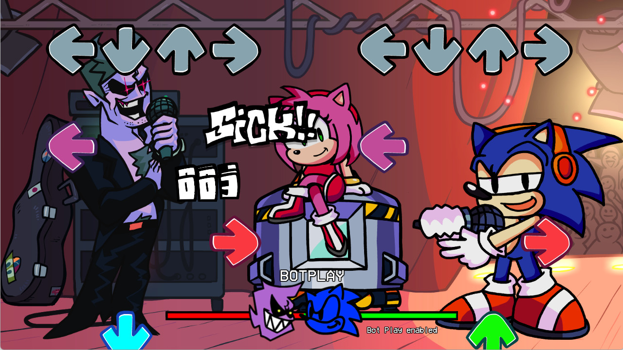 Playable Sonic in V-Slice Work In Progress for Friday Night Funkin ...