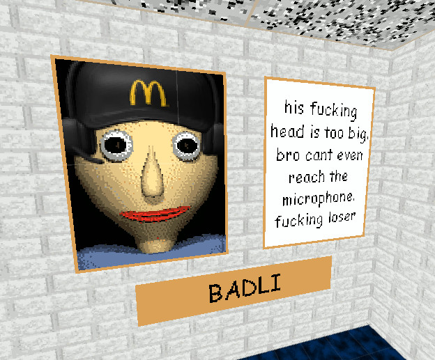 Badlis Badhouse Work In Progress for Baldi's Basics | Baldi Works In ...