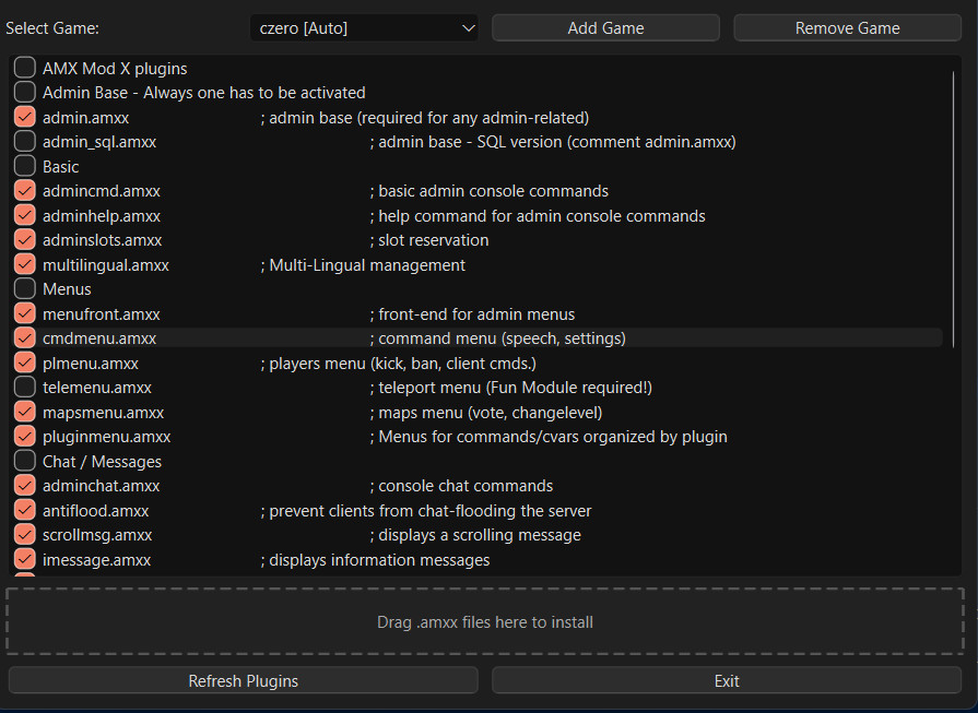 [WIP Software] AMX Plugin Manager Work In Progress for Counter-Strike 1.6 | CS1.6 Works In Progress