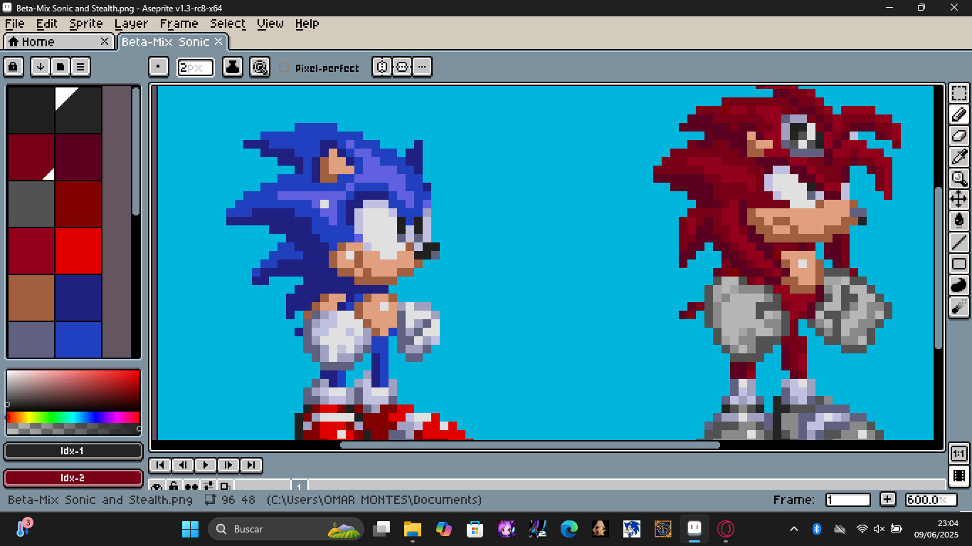 Sonic 3 Beta-Mix Sonic Sprites Work In Progress for Sonic 3 A.I.R ...