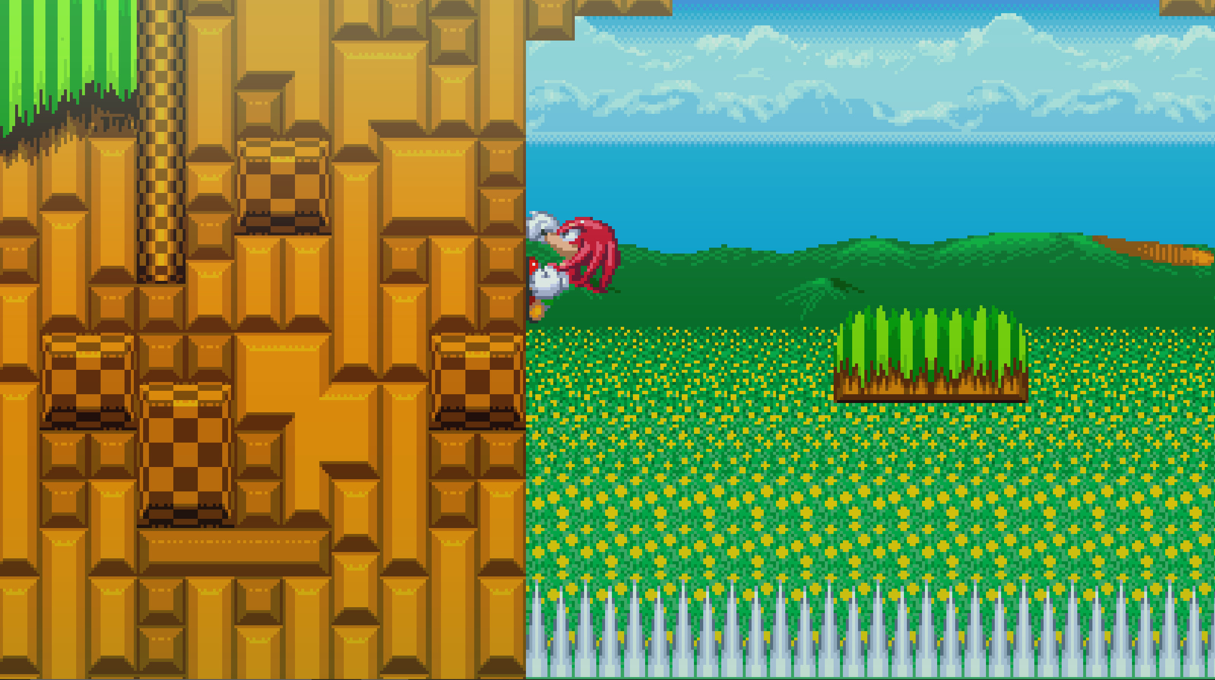 Emerald Hill Zone Work In Progress for Sonic 3 A.I.R. | S3AIR Works In Progress