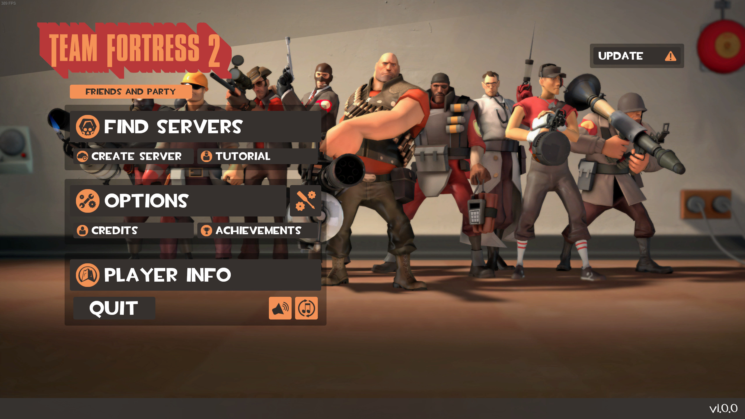 Pre-Fortress 2 Main Menu Work In Progress for Team Fortress 2 | TF2 Works In Progress