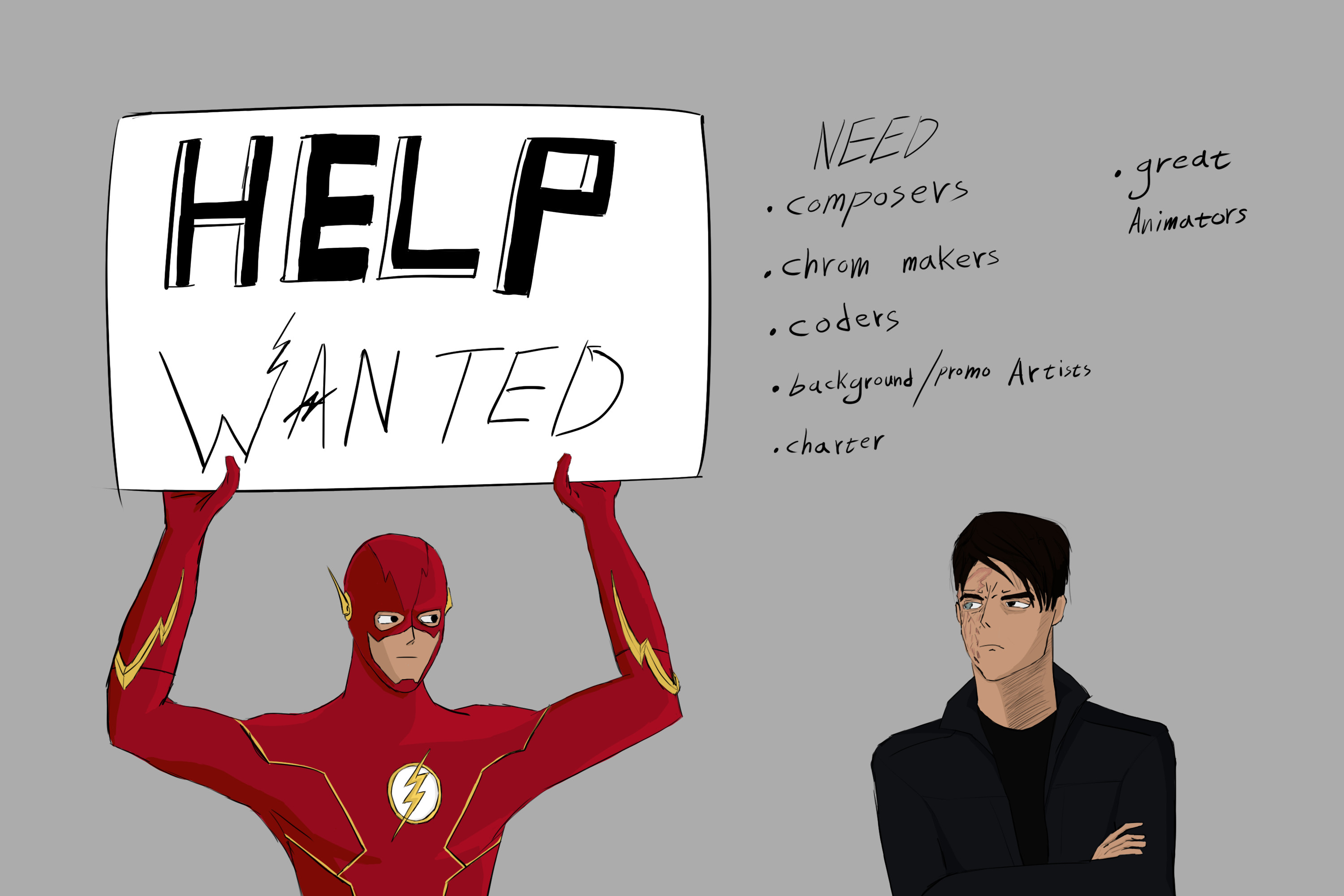 FNF THE FLASH MOD HELP WANTED Work In Progress for Friday Night Funkin ...