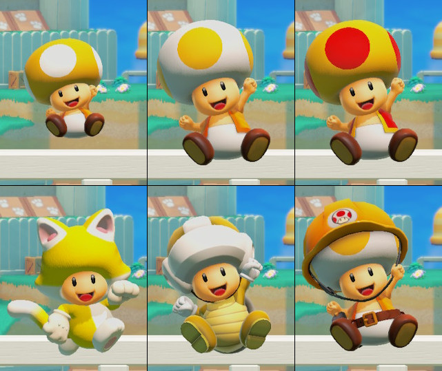 Yellow Toad over Toadette Work In Progress for Super Mario Maker 2 ...