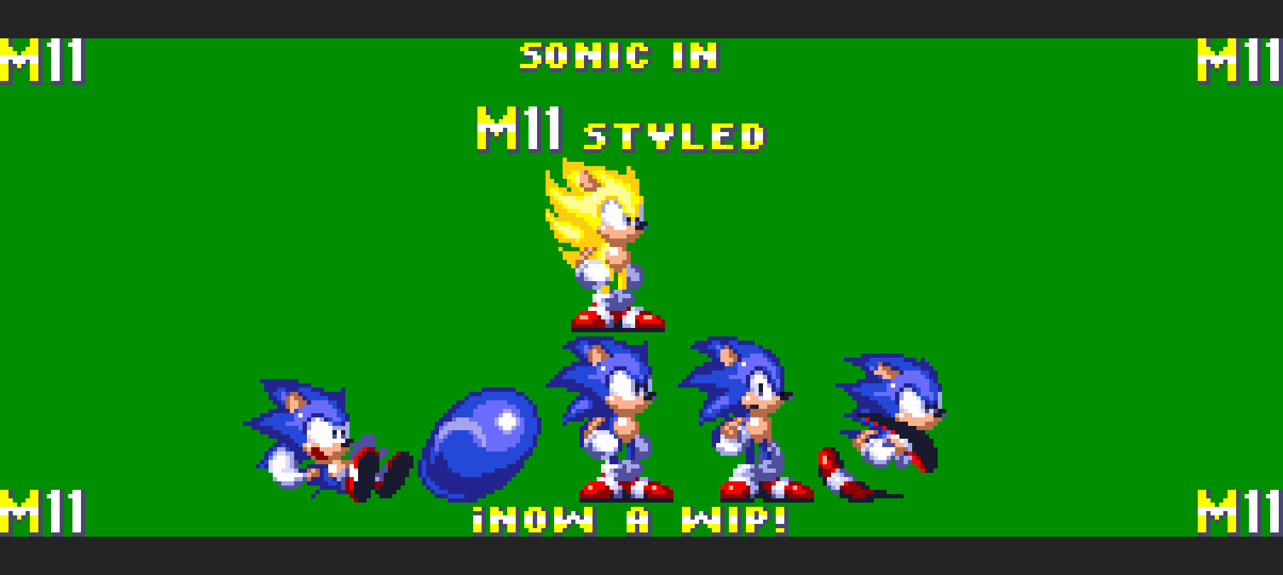 Sonic M11: Another WIP of Sonic Work In Progress for Sonic 3 A.I.R ...