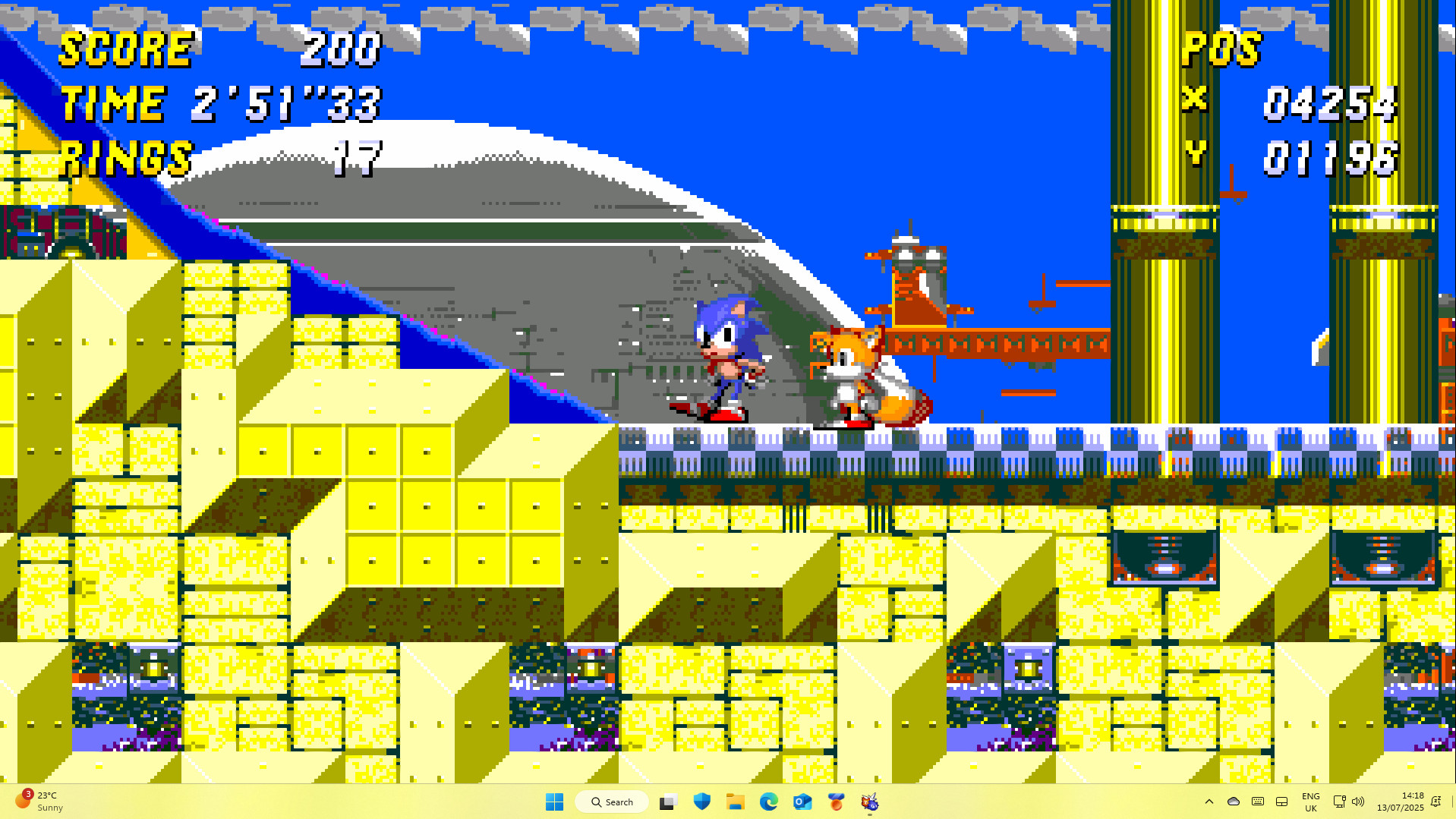 Launch Base Zone (canceled) Work In Progress for Sonic The Hedgehog 2 ...