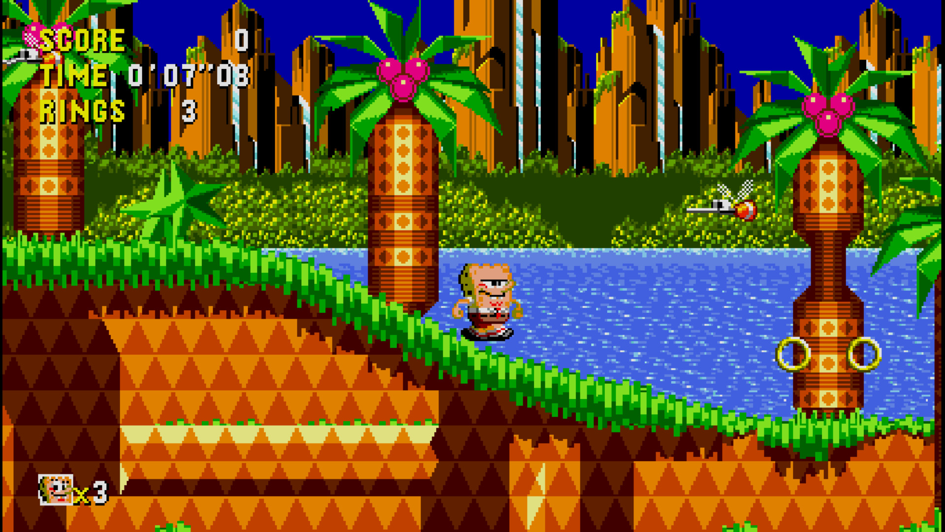 Spongebob In SCDME Work In Progress for Sonic CD (2011) | SCD Works In ...