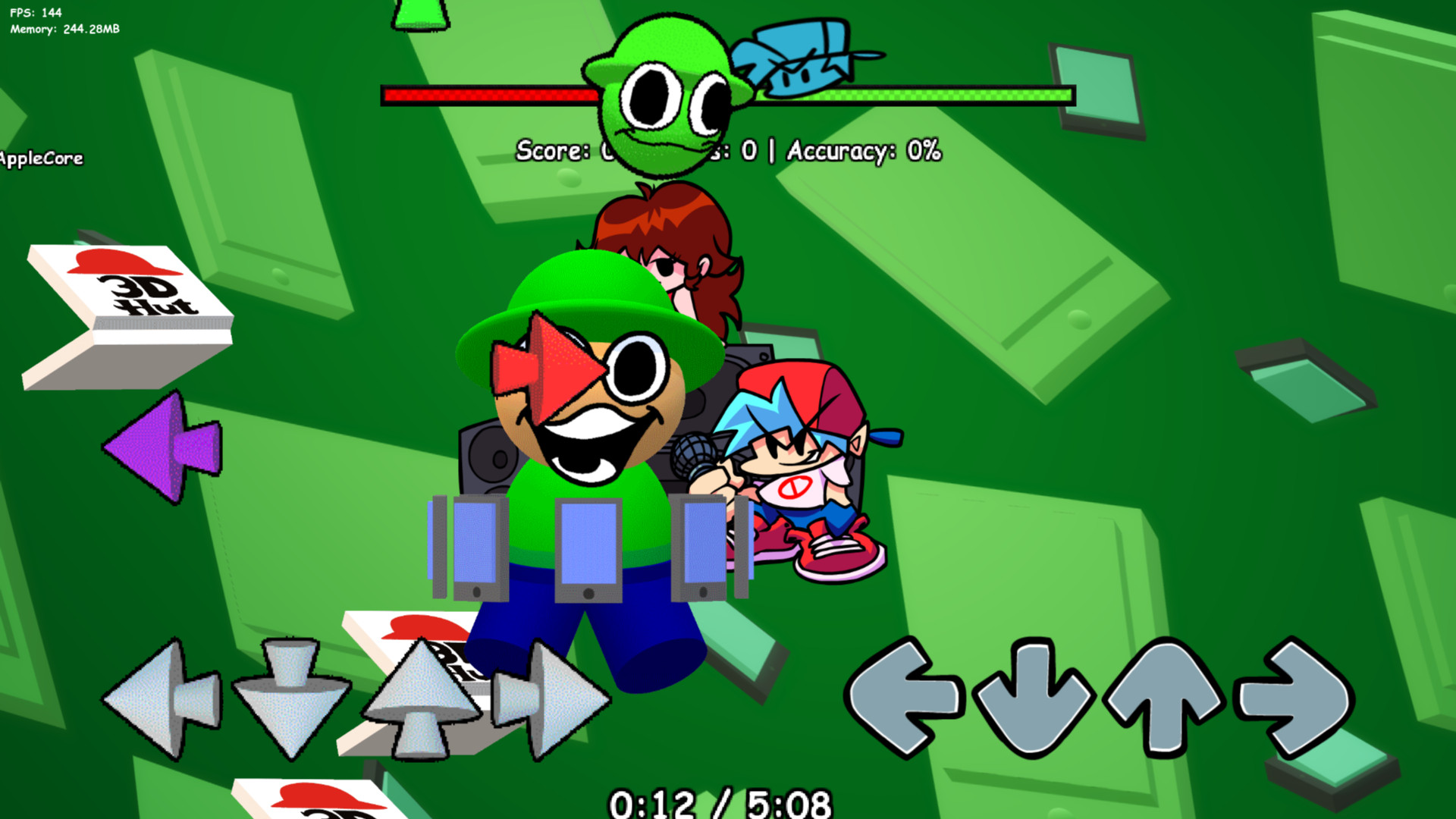 Dave & Bambi Golden Apple (Psych Engine) Work In Progress for Friday ...