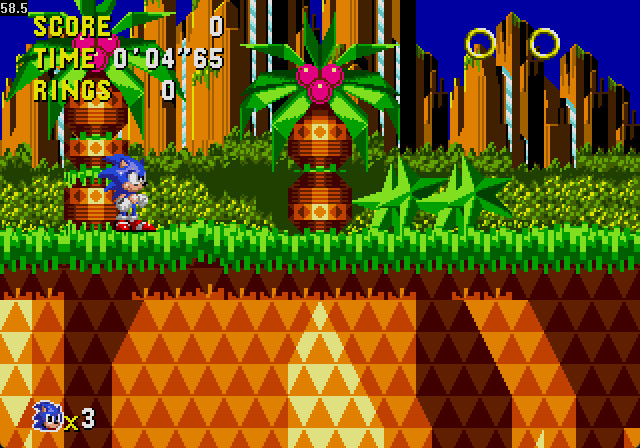 Sonic 3 Sonic Sprites In SCD 1996 Work In Progress for Sonic CD (1996 ...