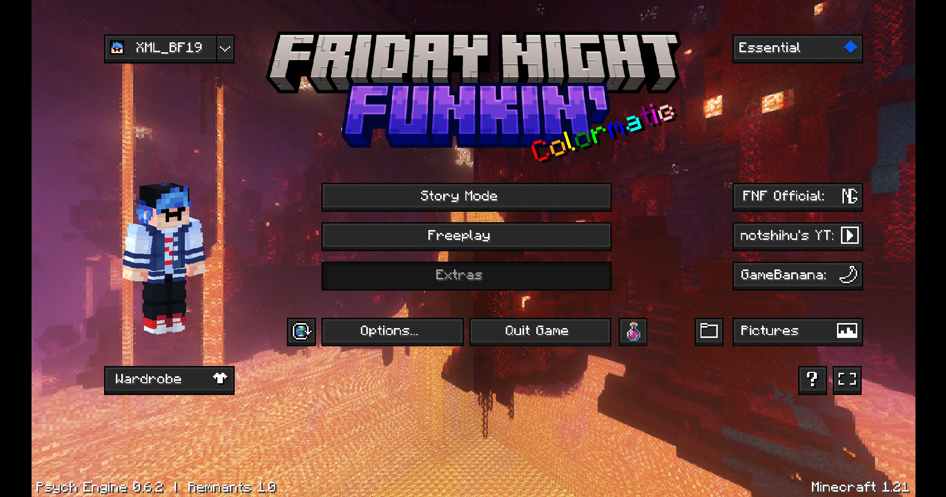 Minecraft Mod Remnants Work In Progress for Friday Night Funkin' | FNF ...