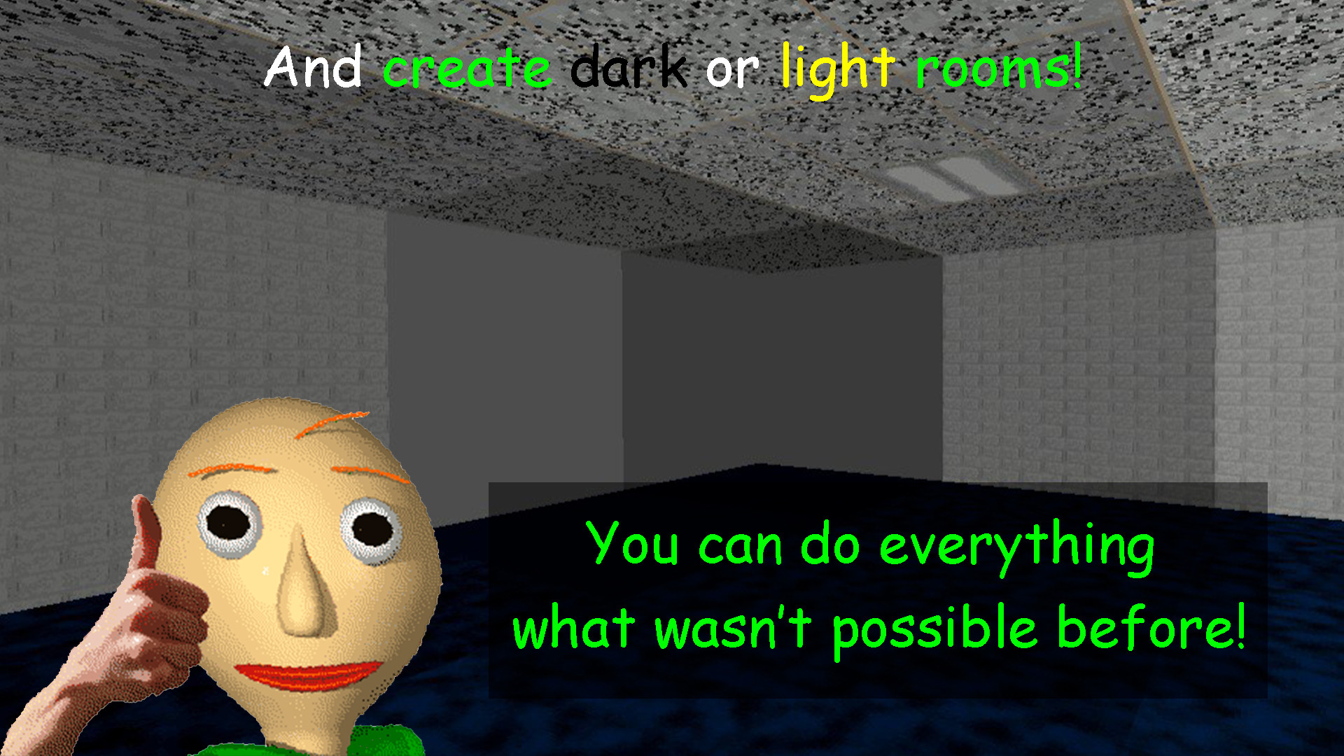 Universal Lighting System Work In Progress for Baldi's Basics | Baldi ...