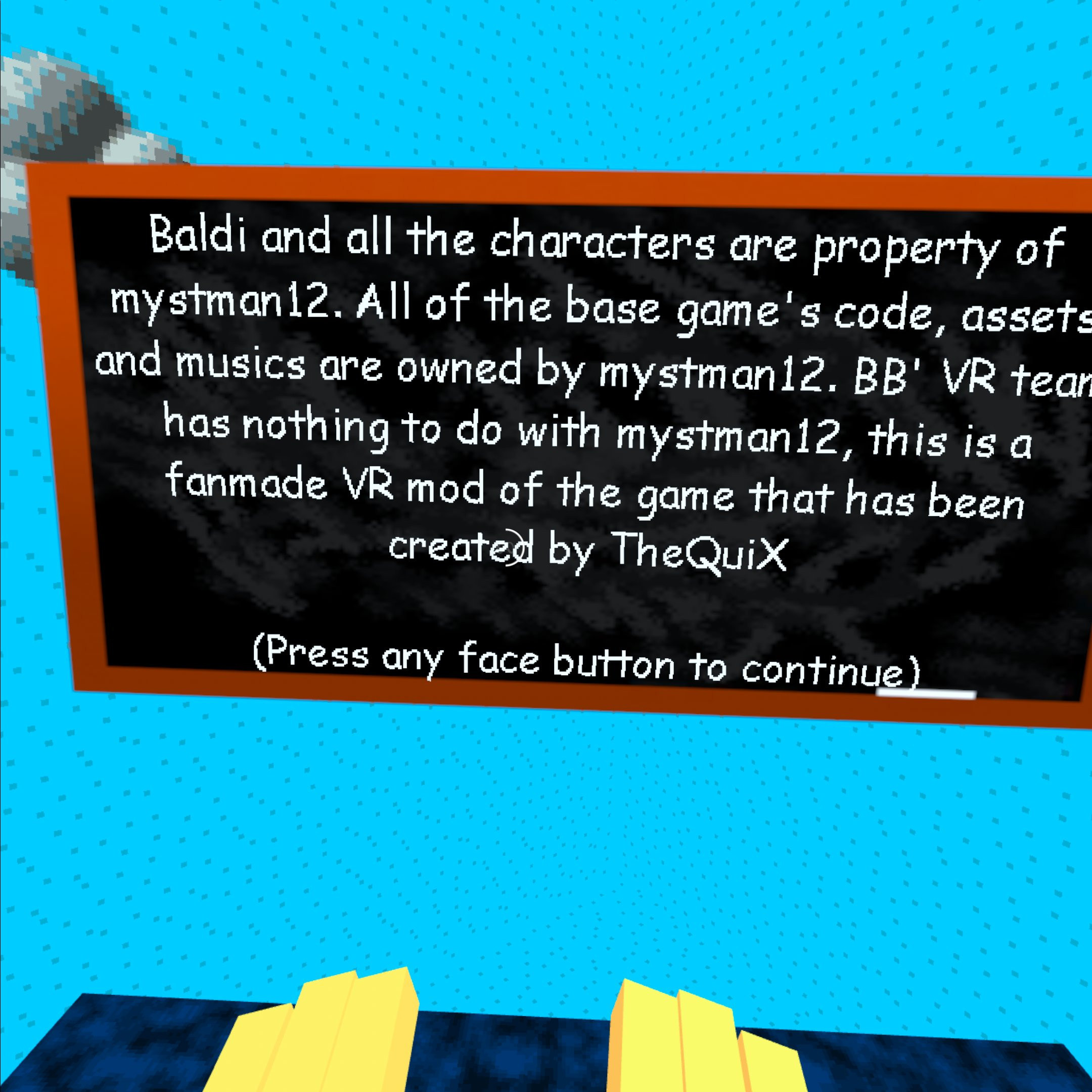 Baldi's Basics VR Work In Progress for Baldi's Basics | Baldi Works In ...