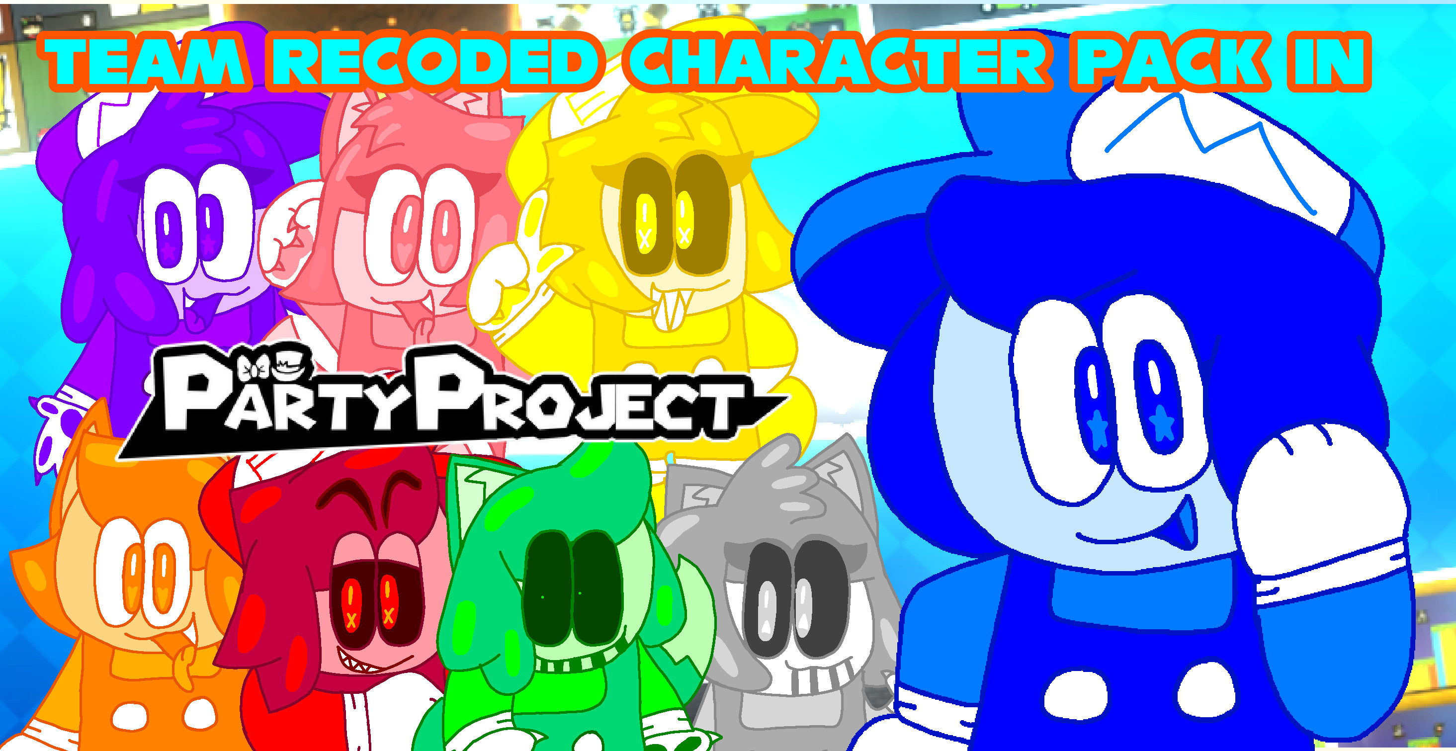 Team Recoded Character Pack Work In Progress for Party Project | PProject Works In Progress