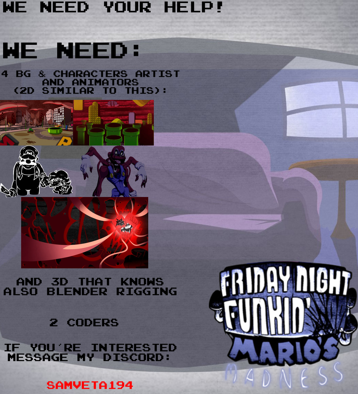 FNF MM: Secret Exit Charted (W.I.P) Work In Progress for Friday Night ...